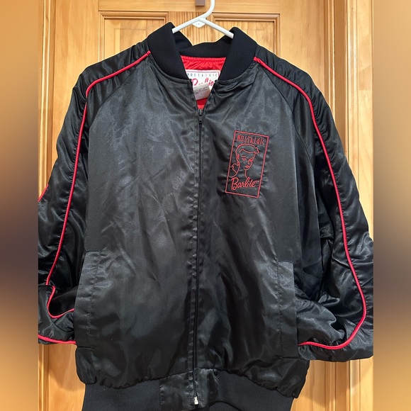 Barbie | Jackets & Coats | Nostalgic 959 Barbie Bomber Style Jacket ...
